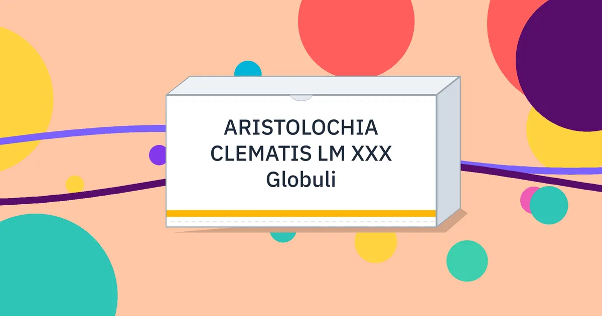 Symbolbild: Packung mit der Aufschrift ARISTOLOCHIA CLEMATIS LM XXX Globuli (PZN 02676799) – Verfügbarkeit und Bezug in Apotheken in Frankfurt am Main