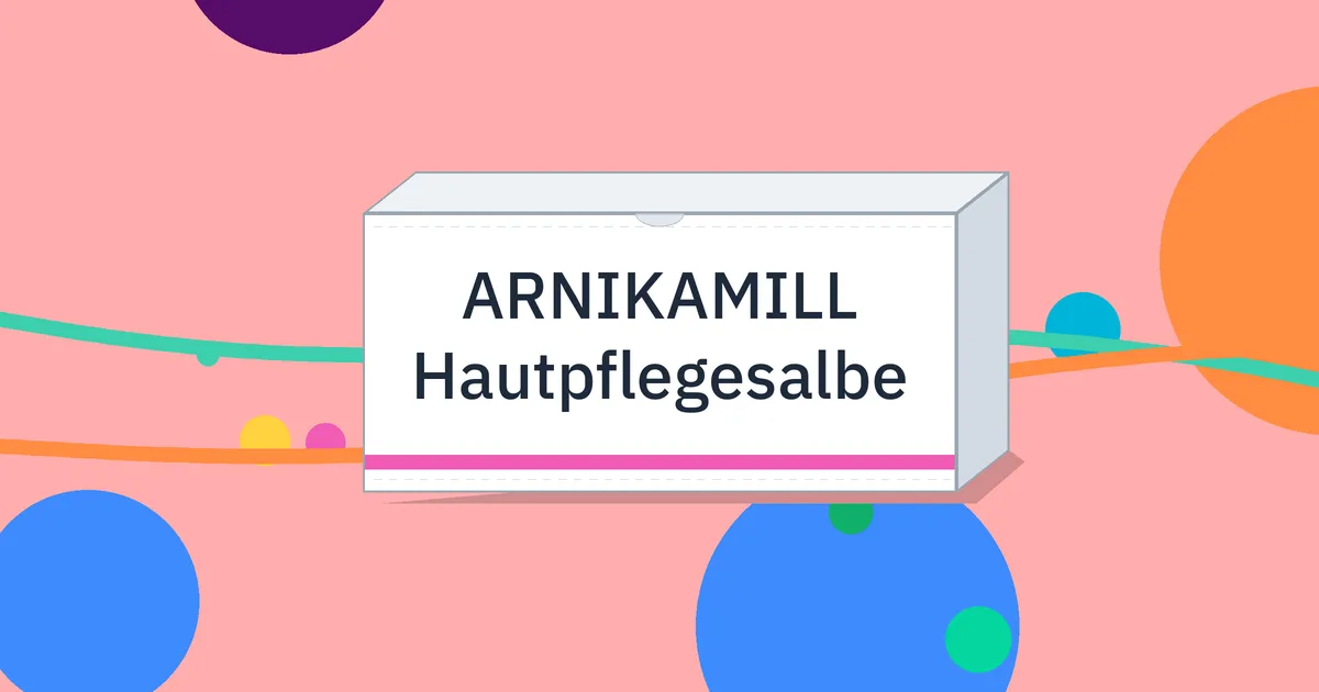 Symbolbild: Packung mit der Aufschrift ARNIKAMILL Hautpflegesalbe (PZN 14817259) – Verfügbarkeit und Bezug in Apotheken in Frankfurt am Main