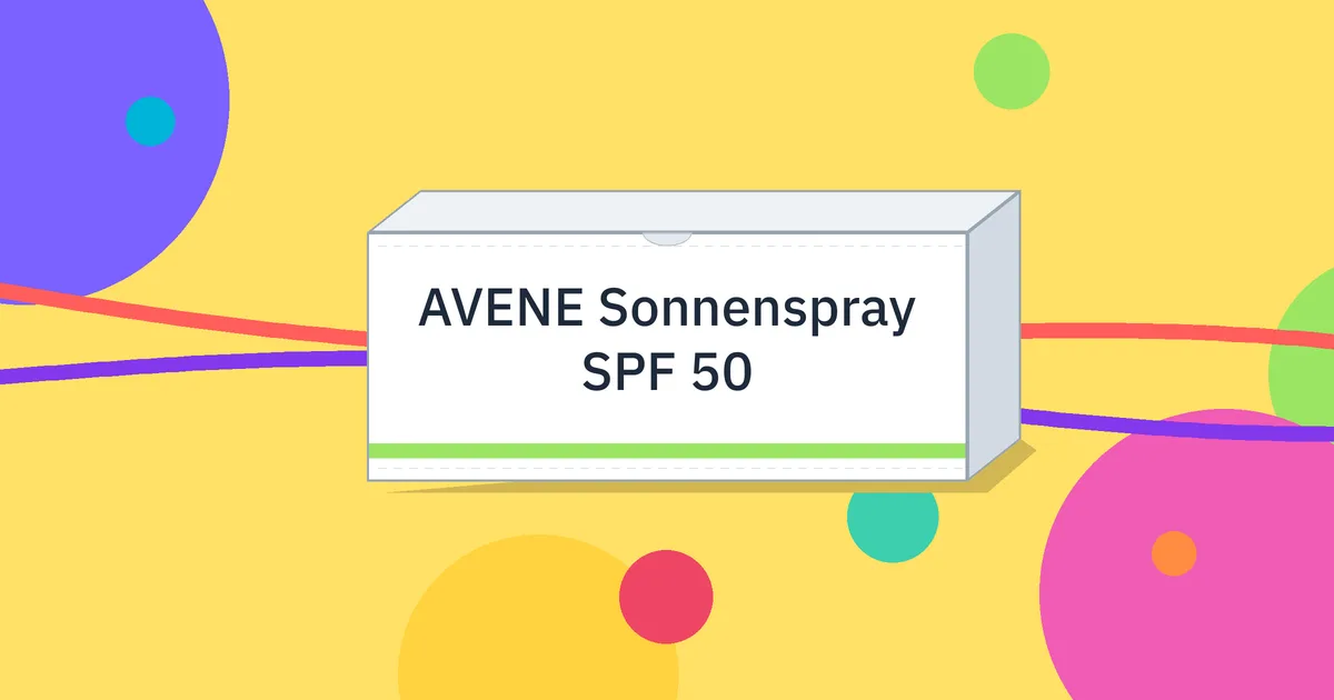 Symbolbild: Packung mit der Aufschrift AVENE Sonnenspray SPF 50 (PZN 19129469) – Verfügbarkeit und Bezug in Apotheken in Frankfurt am Main