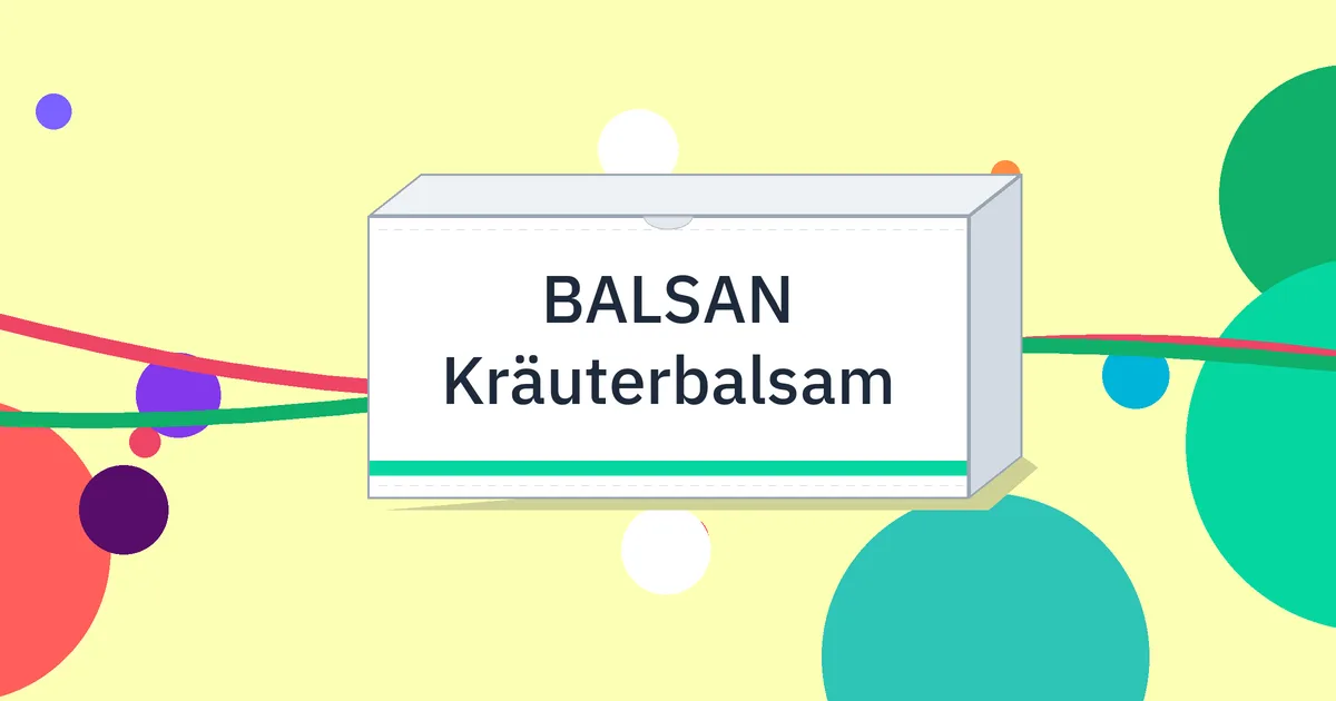 Symbolbild: Packung mit der Aufschrift BALSAN Kräuterbalsam (PZN 02098256) – Verfügbarkeit und Bezug in Apotheken in Frankfurt am Main