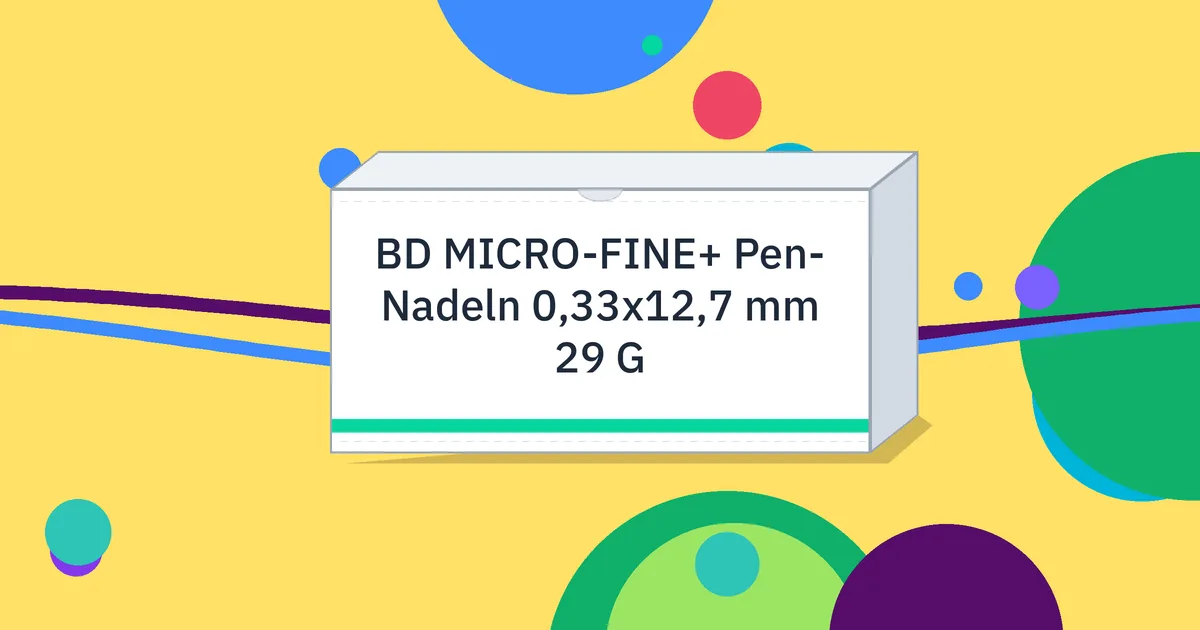 Symbolbild: Packung mit der Aufschrift BD MICRO-FINE+ Pen-Nadeln 0,33x12,7 mm 29 G (PZN 16259875) – Verfügbarkeit und Bezug in Apotheken in Frankfurt am Main