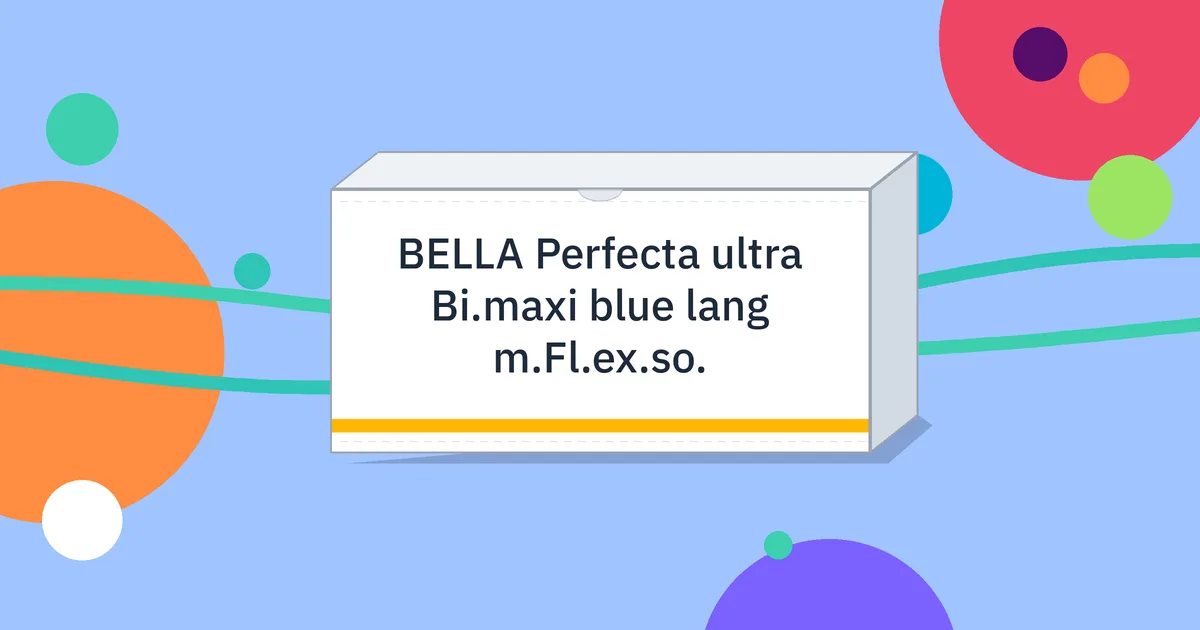 Symbolbild: Packung mit der Aufschrift BELLA Perfecta ultra Bi.maxi blue lang m.Fl.ex.so. (PZN 11276627) – Verfügbarkeit und Bezug in Apotheken in Frankfurt am Main