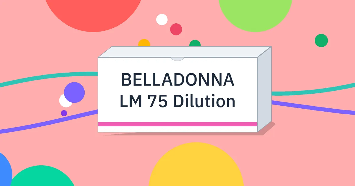 Symbolbild: Packung mit der Aufschrift BELLADONNA LM 75 Dilution (PZN 12791395) – Verfügbarkeit und Bezug in Apotheken in Frankfurt am Main