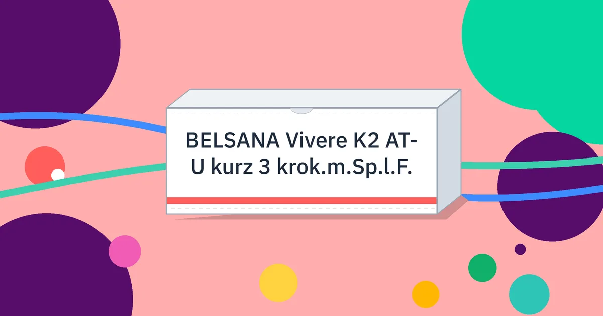 Symbolbild: Packung mit der Aufschrift BELSANA Vivere K2 AT-U kurz 3 krok.m.Sp.l.F. (PZN 08537521) – Verfügbarkeit und Bezug in Apotheken in Frankfurt am Main