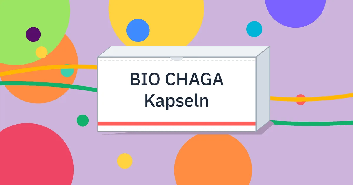 Symbolbild: Packung mit der Aufschrift BIO CHAGA Kapseln (PZN 11551938) – Verfügbarkeit und Bezug in Apotheken in Frankfurt am Main