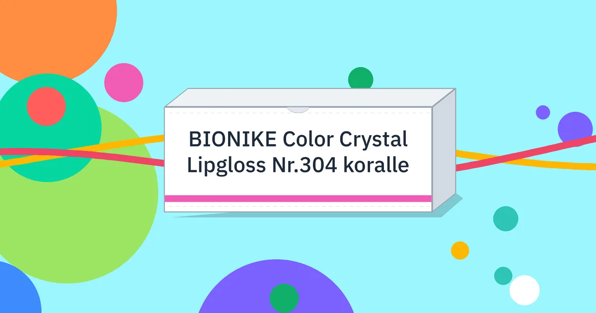 Symbolbild: Packung mit der Aufschrift BIONIKE Color Crystal Lipgloss Nr.304 koralle (PZN 12600840) – Verfügbarkeit und Bezug in Apotheken in Frankfurt am Main