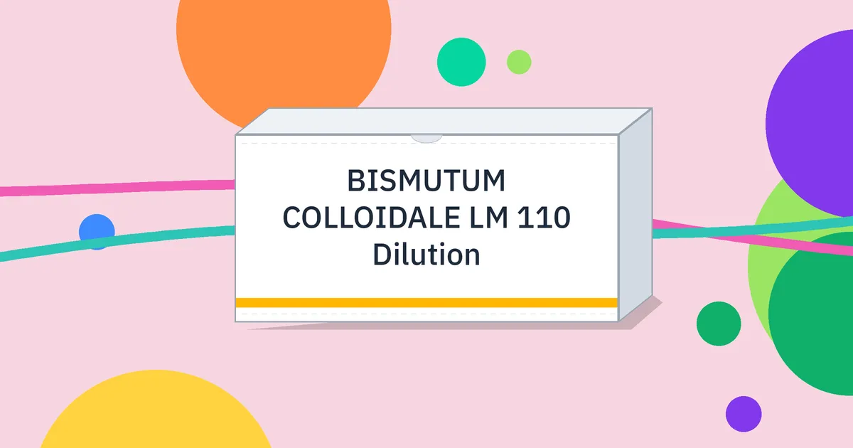 Symbolbild: Packung mit der Aufschrift BISMUTUM COLLOIDALE LM 110 Dilution (PZN 13386544) – Verfügbarkeit und Bezug in Apotheken in Frankfurt am Main