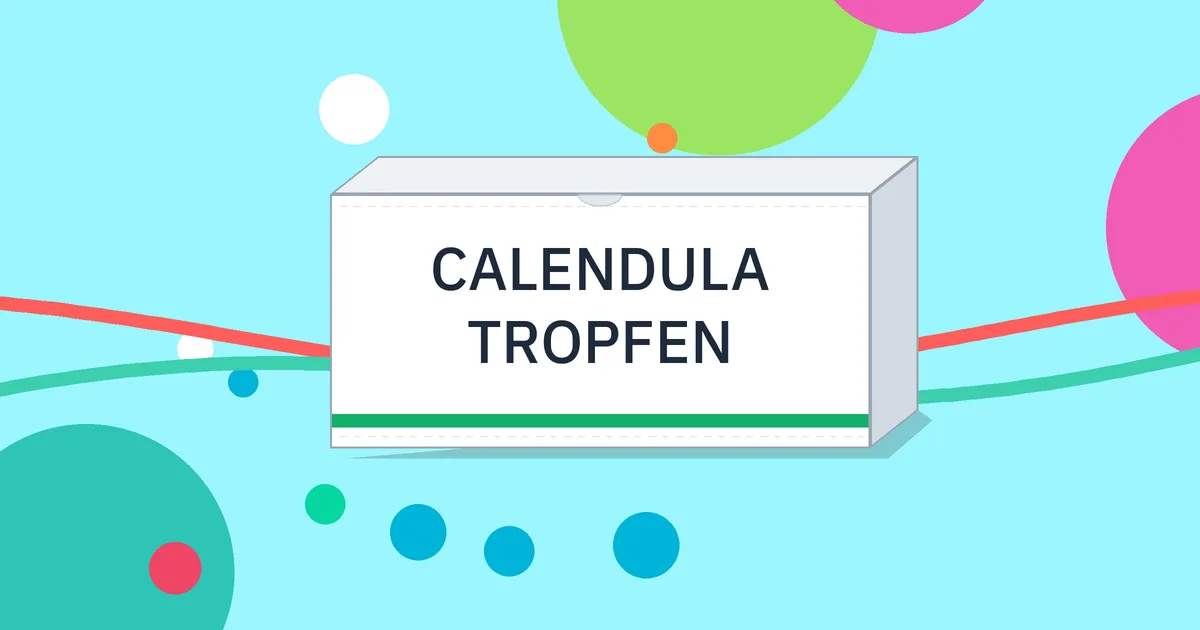 Symbolbild: Packung mit der Aufschrift CALENDULA TROPFEN (PZN 18431924) – Verfügbarkeit und Bezug in Apotheken in Frankfurt am Main