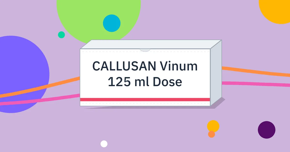 Symbolbild: Packung mit der Aufschrift CALLUSAN Vinum 125 ml Dose (PZN 12400176) – Verfügbarkeit und Bezug in Apotheken in Frankfurt am Main
