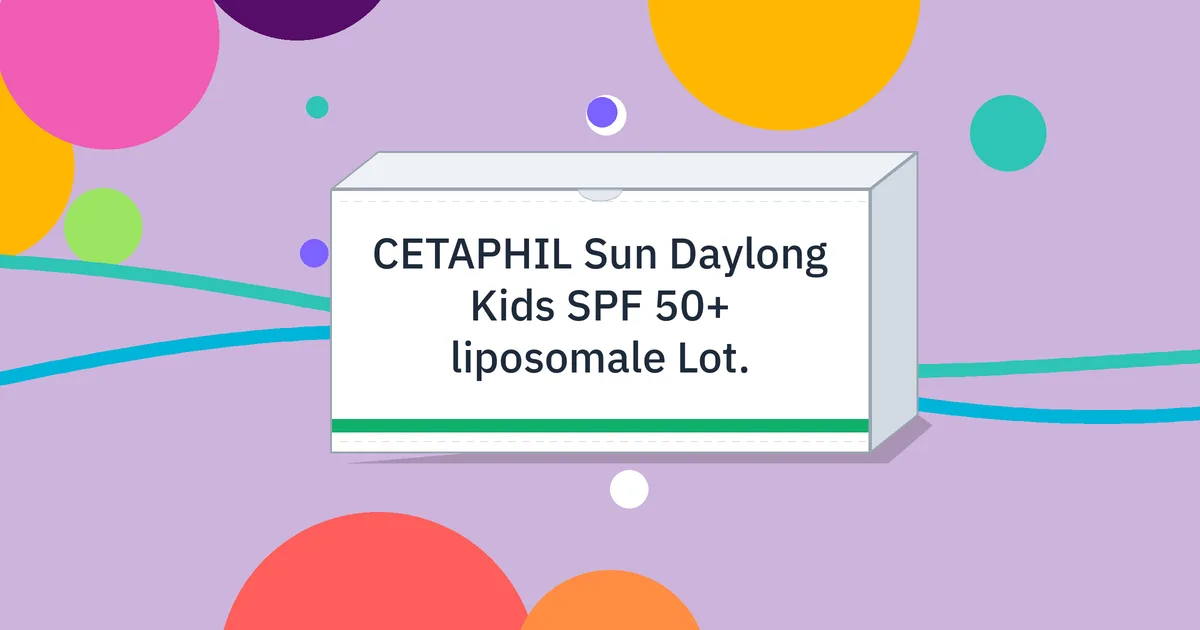 Symbolbild: Packung mit der Aufschrift CETAPHIL Sun Daylong Kids SPF 50+ liposomale Lot. (PZN 20007731) – Verfügbarkeit und Bezug in Apotheken in Frankfurt am Main
