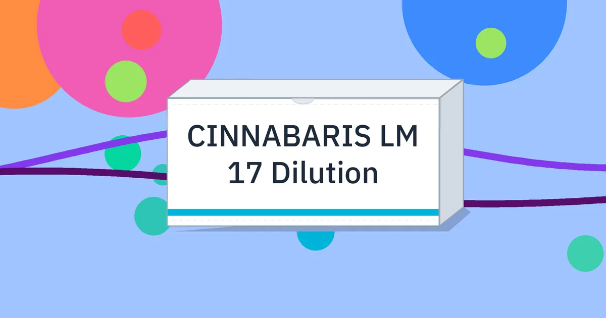Symbolbild: Packung mit der Aufschrift CINNABARIS LM 17 Dilution (PZN 12820458) – Verfügbarkeit und Bezug in Apotheken in Frankfurt am Main