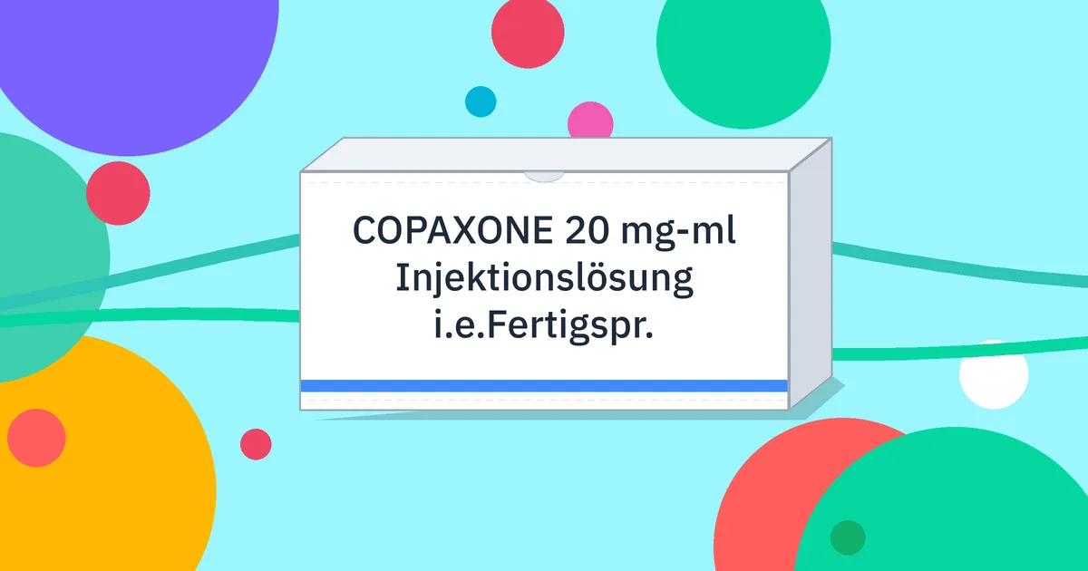 Symbolbild: Packung mit der Aufschrift COPAXONE 20 mg-ml Injektionslösung i.e.Fertigspr. (PZN 10382155) – Verfügbarkeit und Bezug in Apotheken in Frankfurt am Main