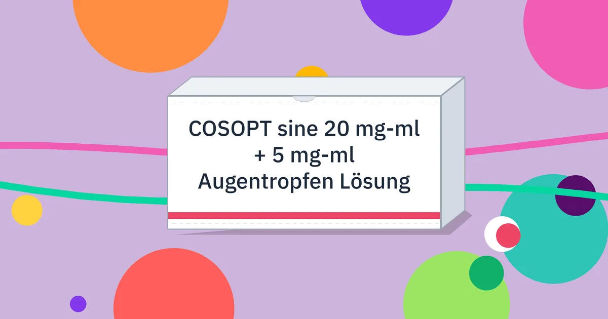 Symbolbild: Packung mit der Aufschrift COSOPT sine 20 mg-ml + 5 mg-ml Augentropfen Lösung (PZN 17586398) – Verfügbarkeit und Bezug in Apotheken in Frankfurt am Main