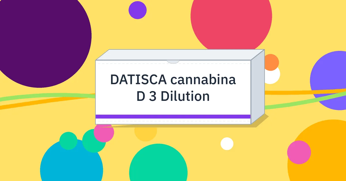 Symbolbild: Packung mit der Aufschrift DATISCA cannabina D 3 Dilution (PZN 02113599) – Verfügbarkeit und Bezug in Apotheken in Frankfurt am Main
