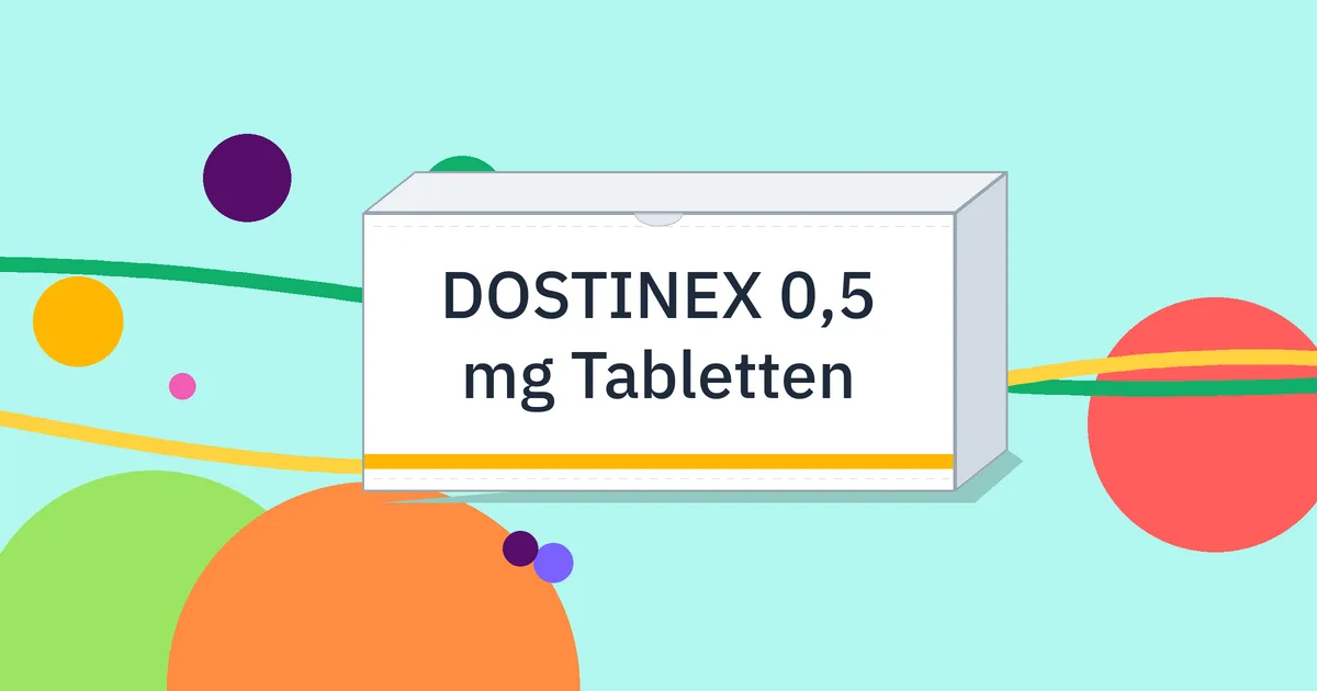 Symbolbild: Packung mit der Aufschrift DOSTINEX 0,5 mg Tabletten (PZN 09278375) – Verfügbarkeit und Bezug in Apotheken in Frankfurt am Main