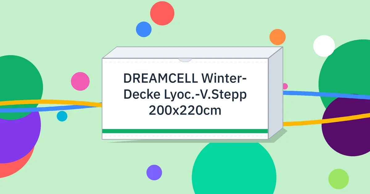 Symbolbild: Packung mit der Aufschrift DREAMCELL Winter-Decke Lyoc.-V.Stepp 200x220cm (PZN 18336396) – Verfügbarkeit und Bezug in Apotheken in Frankfurt am Main