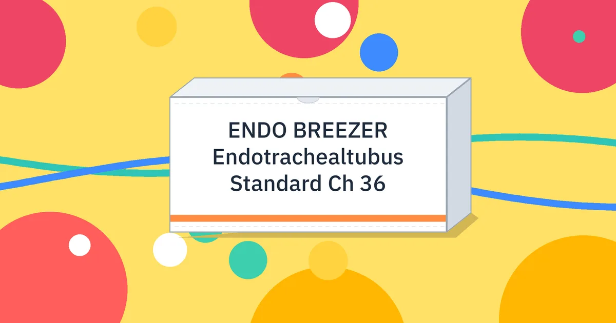 Symbolbild: Packung mit der Aufschrift ENDO BREEZER Endotrachealtubus Standard Ch 36 (PZN 16783754) – Verfügbarkeit und Bezug in Apotheken in Frankfurt am Main