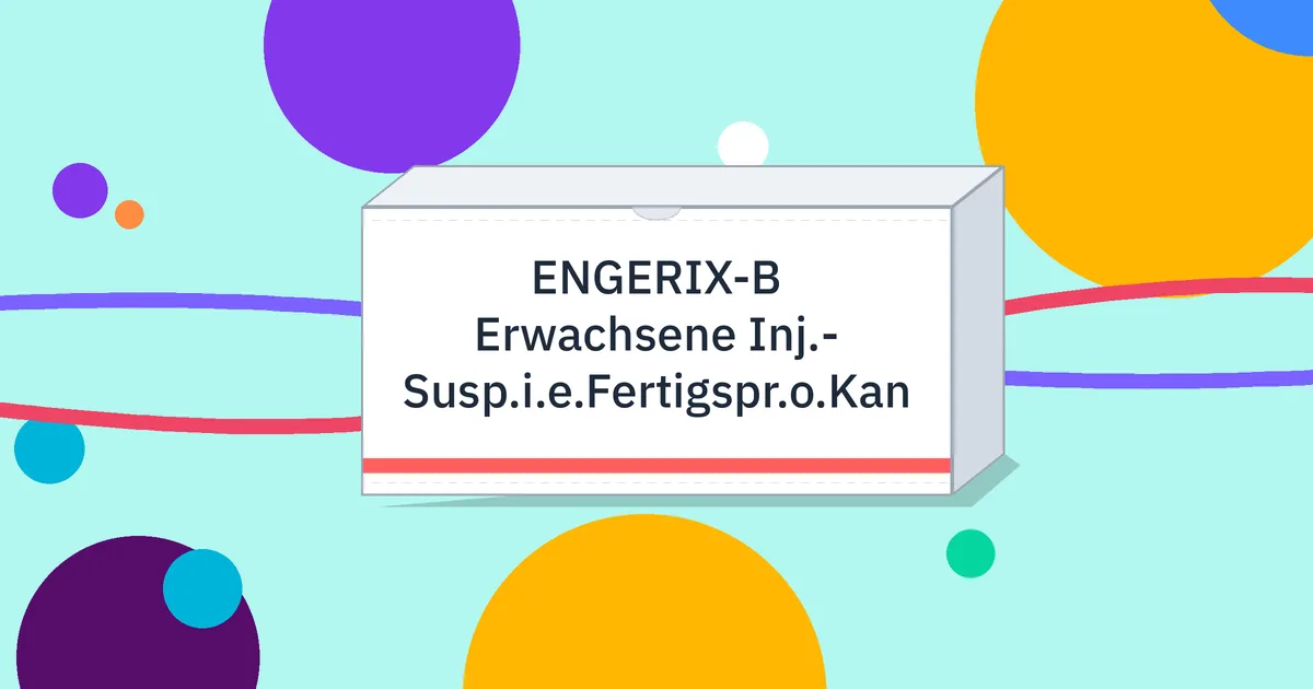 Symbolbild: Packung mit der Aufschrift ENGERIX-B Erwachsene Inj.-Susp.i.e.Fertigspr.o.Kan (PZN 07504643) – Verfügbarkeit und Bezug in Apotheken in Frankfurt am Main