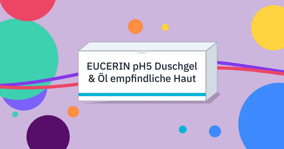 Symbolbild: Packung mit der Aufschrift EUCERIN pH5 Duschgel & Öl empfindliche Haut (PZN 19343346) – Verfügbarkeit und Bezug in Apotheken in Frankfurt am Main