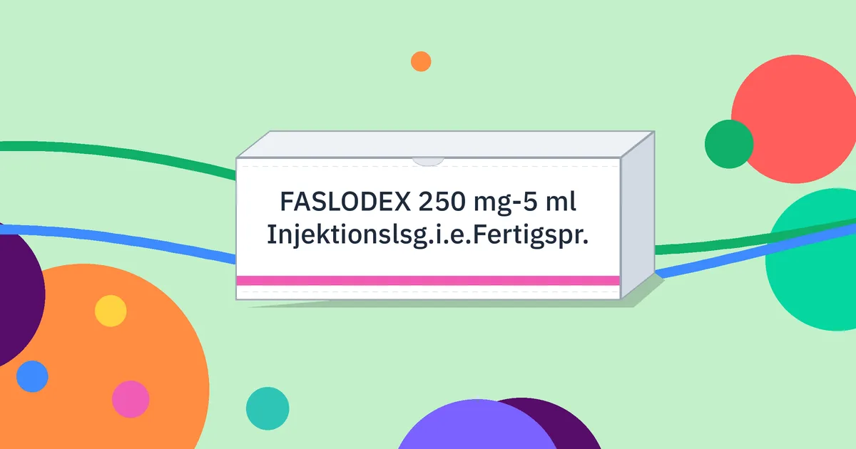 Symbolbild: Packung mit der Aufschrift FASLODEX 250 mg-5 ml Injektionslsg.i.e.Fertigspr. (PZN 10267537) – Verfügbarkeit und Bezug in Apotheken in Frankfurt am Main