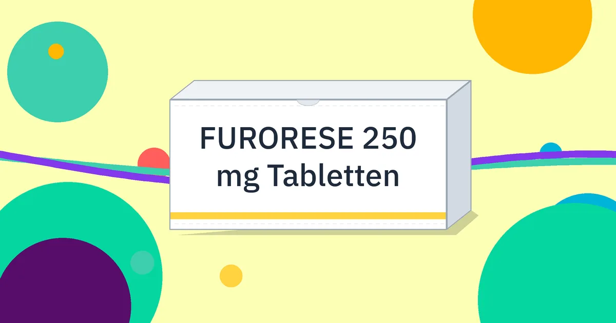 Symbolbild: Packung mit der Aufschrift FURORESE 250 mg Tabletten (PZN 04376825) – Verfügbarkeit und Bezug in Apotheken in Frankfurt am Main