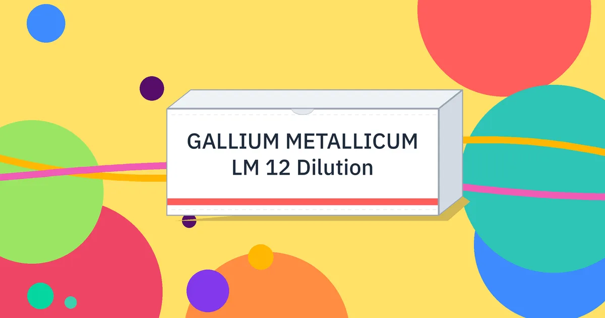 Symbolbild: Packung mit der Aufschrift GALLIUM METALLICUM LM 12 Dilution (PZN 12874885) – Verfügbarkeit und Bezug in Apotheken in Frankfurt am Main