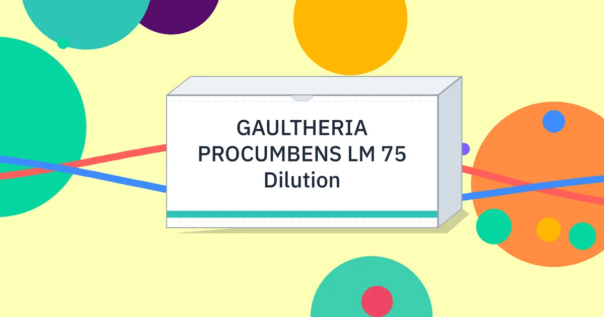 Symbolbild: Packung mit der Aufschrift GAULTHERIA PROCUMBENS LM 75 Dilution (PZN 13499248) – Verfügbarkeit und Bezug in Apotheken in Frankfurt am Main