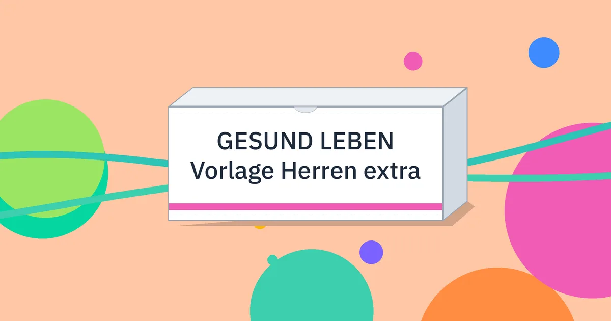 Symbolbild: Packung mit der Aufschrift GESUND LEBEN Vorlage Herren extra (PZN 13343173) – Verfügbarkeit und Bezug in Apotheken in Frankfurt am Main