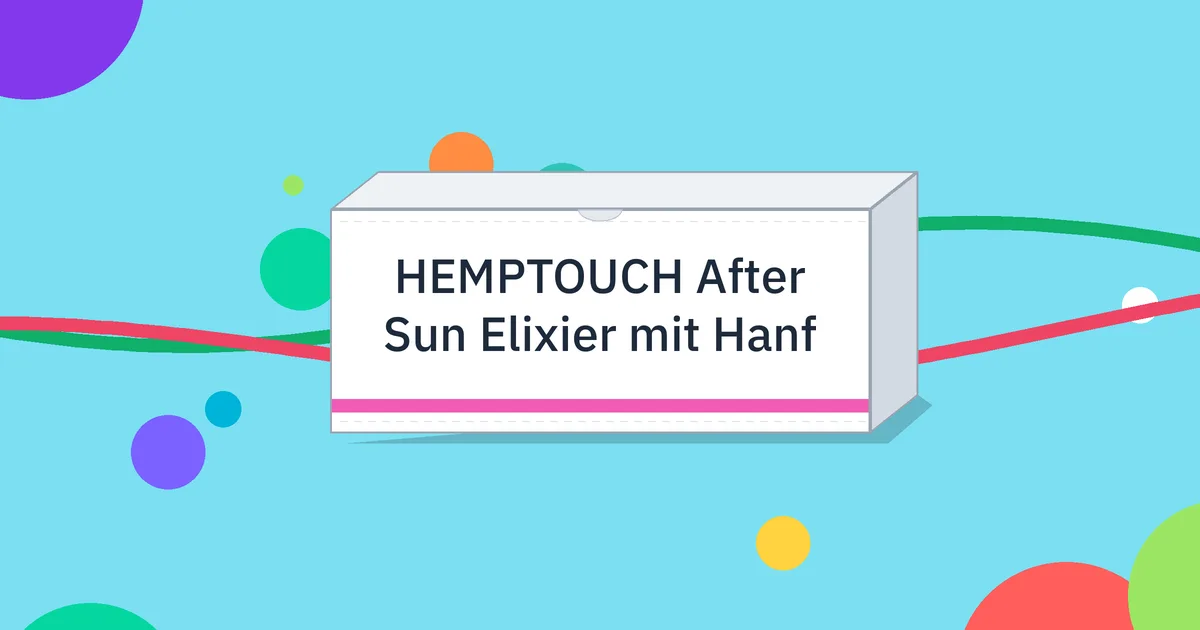 Symbolbild: Packung mit der Aufschrift HEMPTOUCH After Sun Elixier mit Hanf (PZN 16812415) – Verfügbarkeit und Bezug in Apotheken in Frankfurt am Main