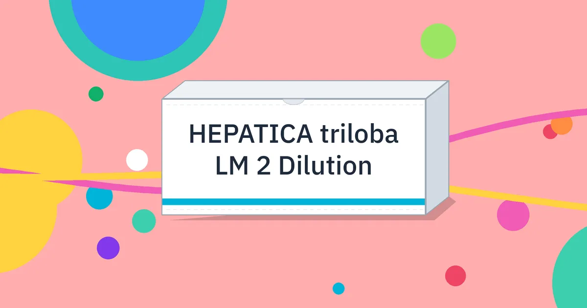 Symbolbild: Packung mit der Aufschrift HEPATICA triloba LM 2 Dilution (PZN 13551977) – Verfügbarkeit und Bezug in Apotheken in Frankfurt am Main
