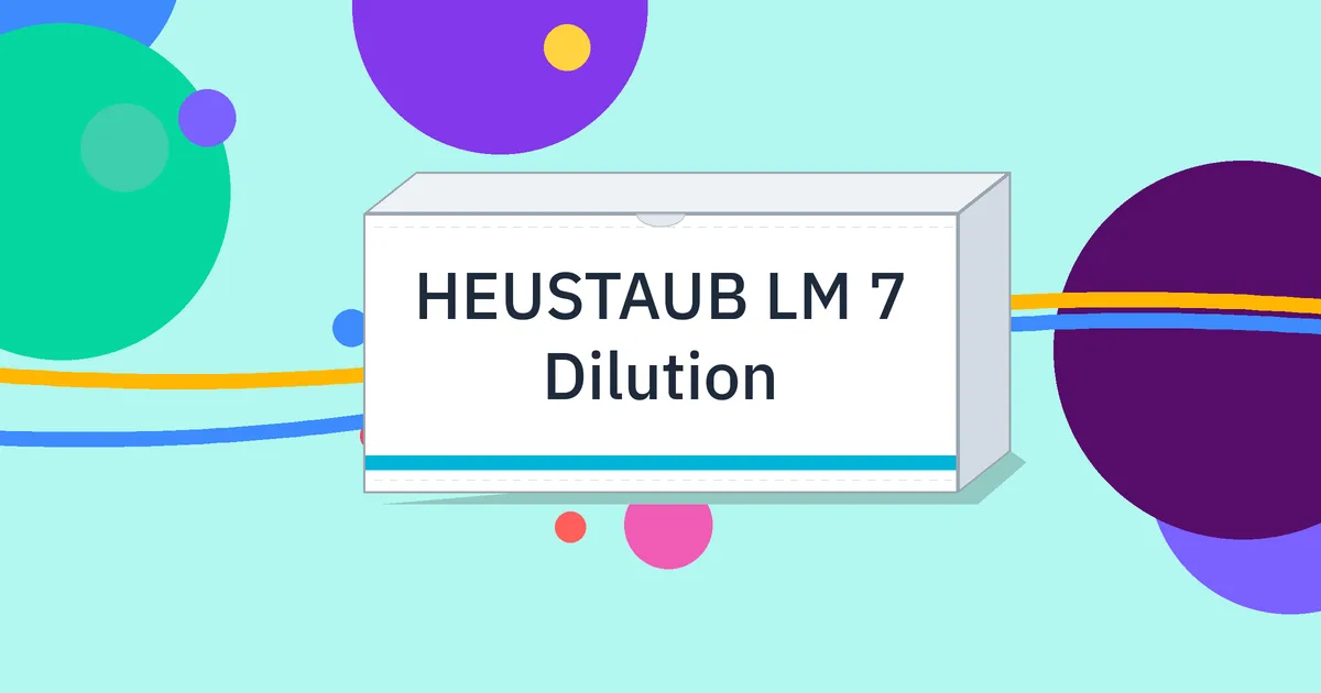 Symbolbild: Packung mit der Aufschrift HEUSTAUB LM 7 Dilution (PZN 12888278) – Verfügbarkeit und Bezug in Apotheken in Frankfurt am Main