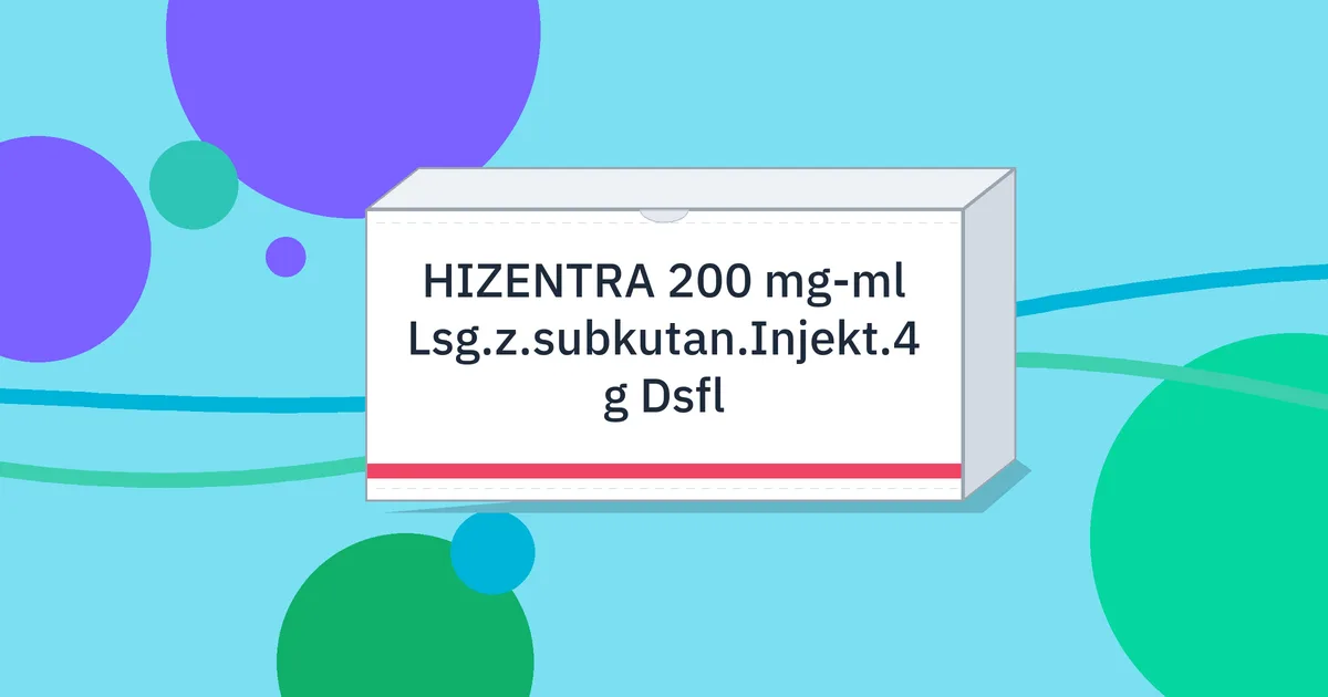 Symbolbild: Packung mit der Aufschrift HIZENTRA 200 mg-ml Lsg.z.subkutan.Injekt.4 g Dsfl (PZN 11141413) – Verfügbarkeit und Bezug in Apotheken in Frankfurt am Main