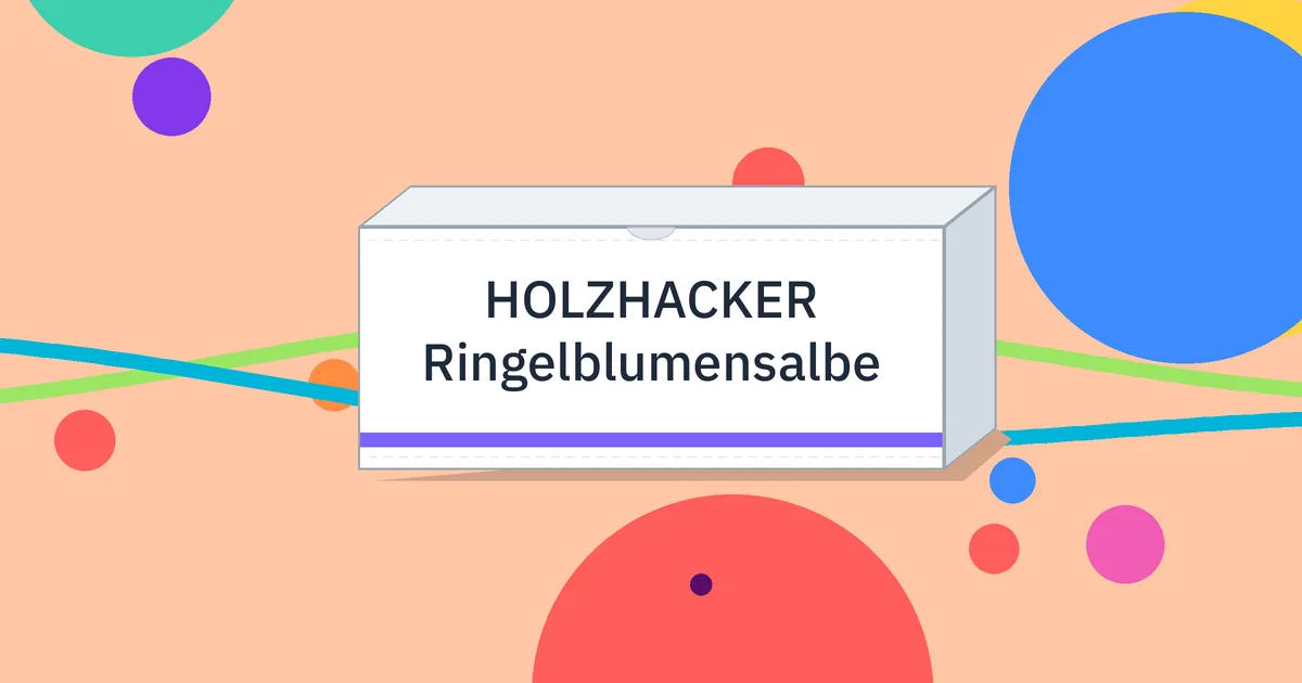 Symbolbild: Packung mit der Aufschrift HOLZHACKER Ringelblumensalbe (PZN 20892822) – Verfügbarkeit und Bezug in Apotheken in Frankfurt am Main