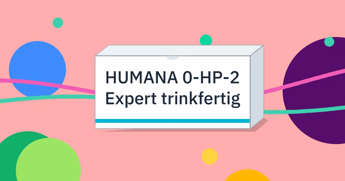 Symbolbild: Packung mit der Aufschrift HUMANA 0-HP-2 Expert trinkfertig (PZN 18335327) – Verfügbarkeit und Bezug in Apotheken in Frankfurt am Main