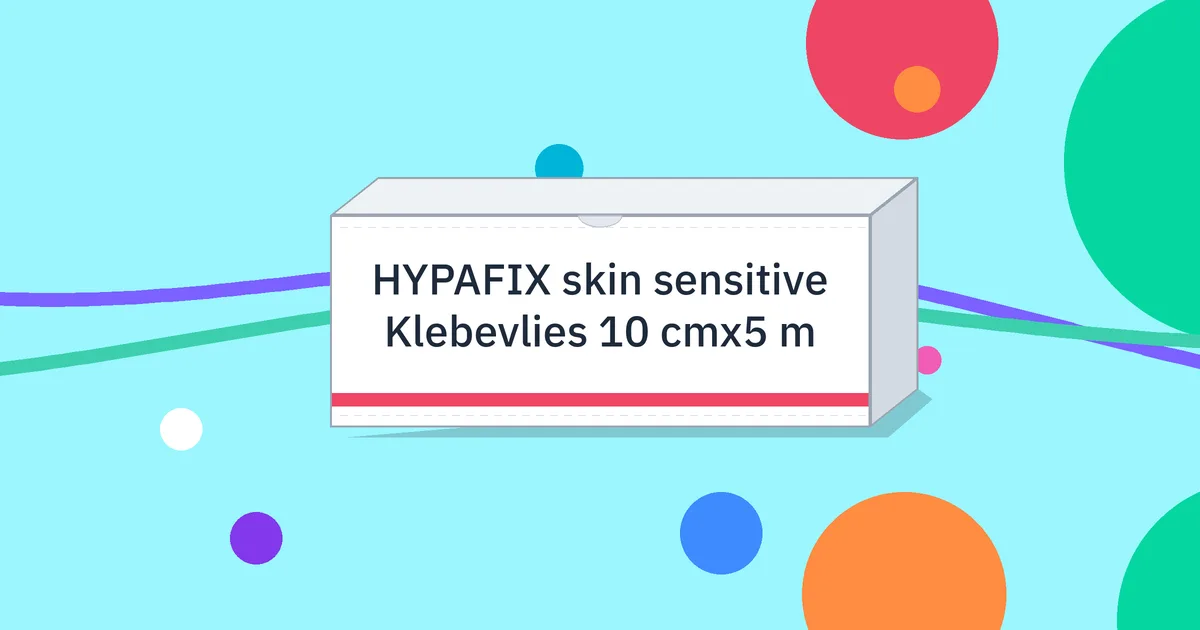 Symbolbild: Packung mit der Aufschrift HYPAFIX skin sensitive Klebevlies 10 cmx5 m (PZN 12729427) – Verfügbarkeit und Bezug in Apotheken in Frankfurt am Main