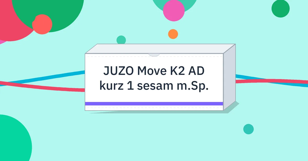 Symbolbild: Packung mit der Aufschrift JUZO Move K2 AD kurz 1 sesam m.Sp. (PZN 18508549) – Verfügbarkeit und Bezug in Apotheken in Frankfurt am Main