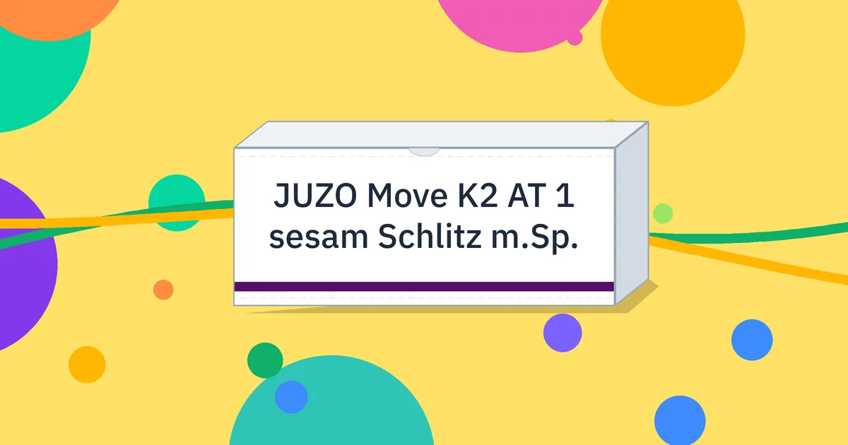 Symbolbild: Packung mit der Aufschrift JUZO Move K2 AT 1 sesam Schlitz m.Sp. (PZN 20668674) – Verfügbarkeit und Bezug in Apotheken in Frankfurt am Main