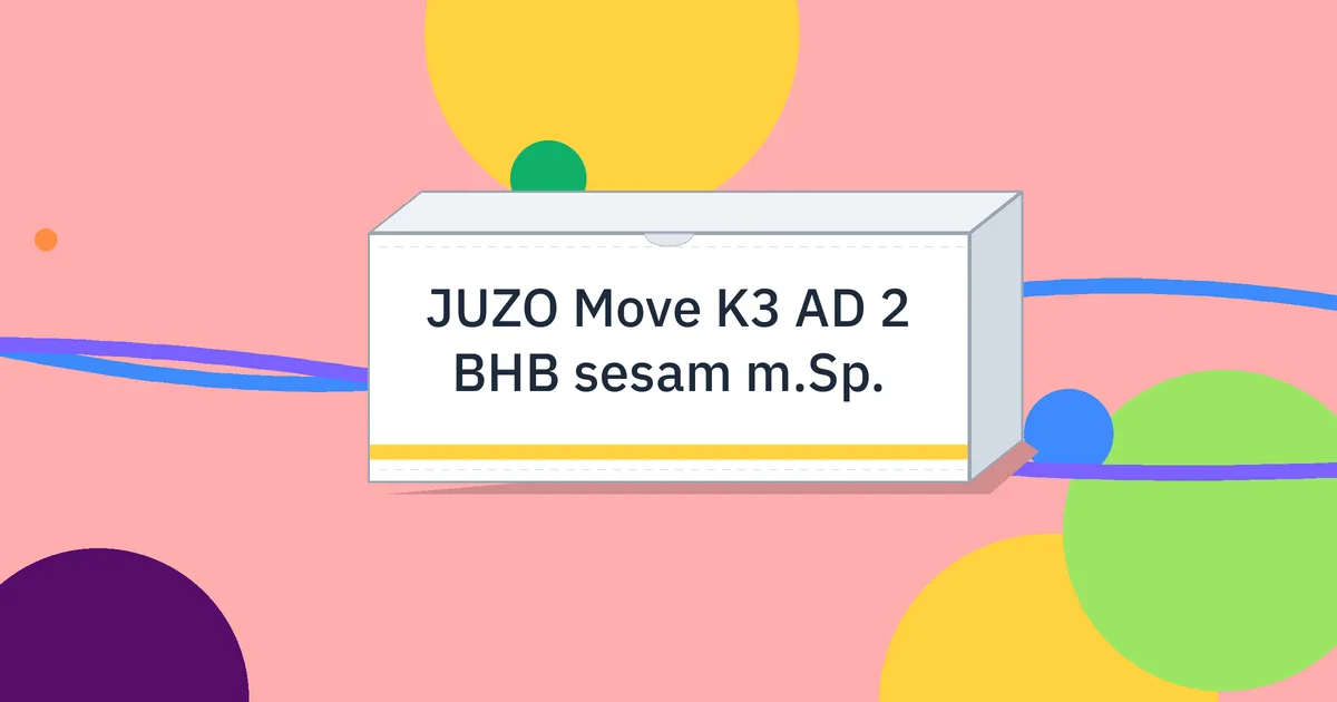 Symbolbild: Packung mit der Aufschrift JUZO Move K3 AD 2 BHB sesam m.Sp. (PZN 18567109) – Verfügbarkeit und Bezug in Apotheken in Frankfurt am Main