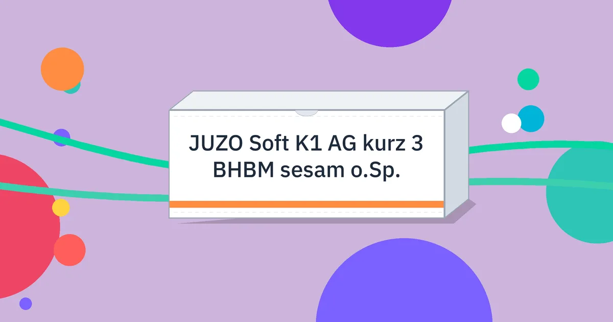 Symbolbild: Packung mit der Aufschrift JUZO Soft K1 AG kurz 3 BHBM sesam o.Sp. (PZN 14857595) – Verfügbarkeit und Bezug in Apotheken in Frankfurt am Main