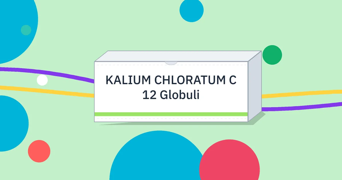 Symbolbild: Packung mit der Aufschrift KALIUM CHLORATUM C 12 Globuli (PZN 16670292) – Verfügbarkeit und Bezug in Apotheken in Frankfurt am Main