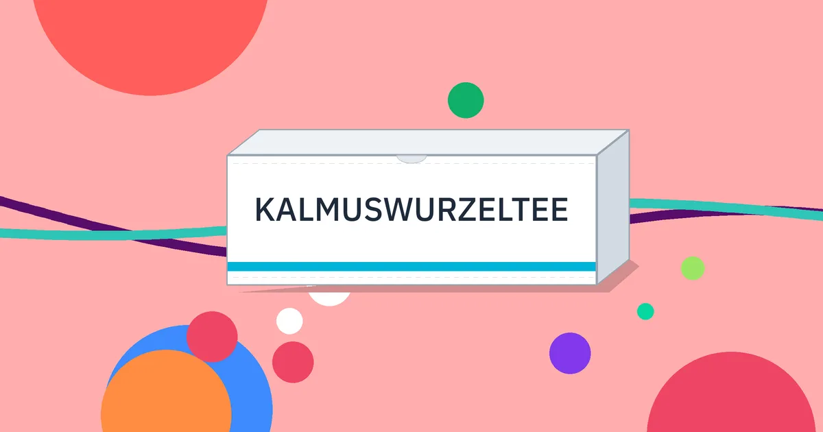 Symbolbild: Packung mit der Aufschrift KALMUSWURZELTEE (PZN 19214169) – Verfügbarkeit und Bezug in Apotheken in Frankfurt am Main