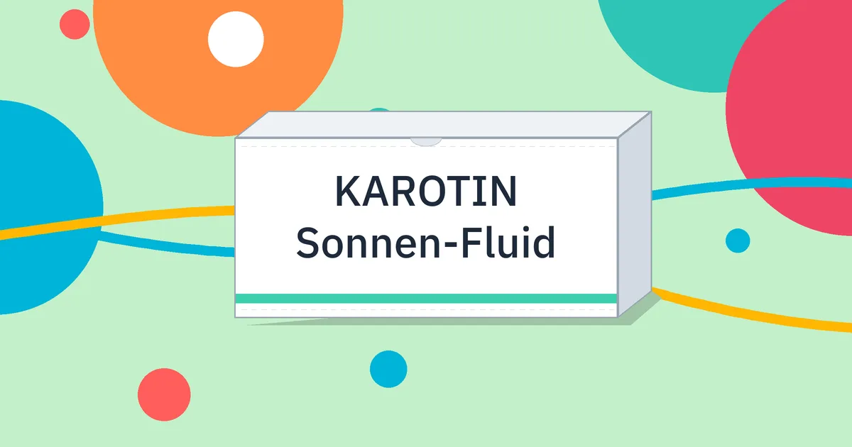 Symbolbild: Packung mit der Aufschrift KAROTIN Sonnen-Fluid (PZN 06980672) – Verfügbarkeit und Bezug in Apotheken in Frankfurt am Main