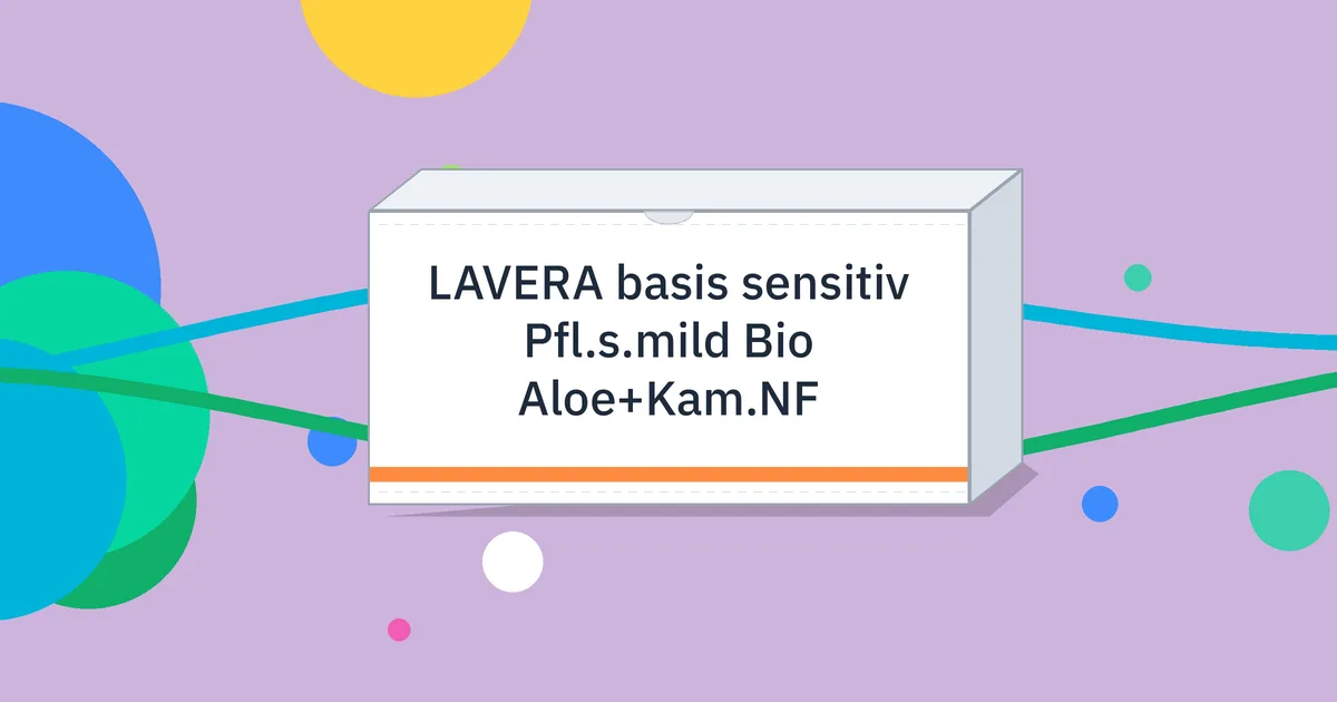 Symbolbild: Packung mit der Aufschrift LAVERA basis sensitiv Pfl.s.mild Bio Aloe+Kam.NF (PZN 16201396) – Verfügbarkeit und Bezug in Apotheken in Frankfurt am Main