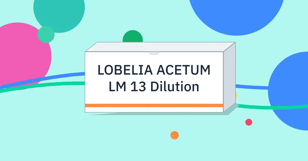 Symbolbild: Packung mit der Aufschrift LOBELIA ACETUM LM 13 Dilution (PZN 13532460) – Verfügbarkeit und Bezug in Apotheken in Frankfurt am Main