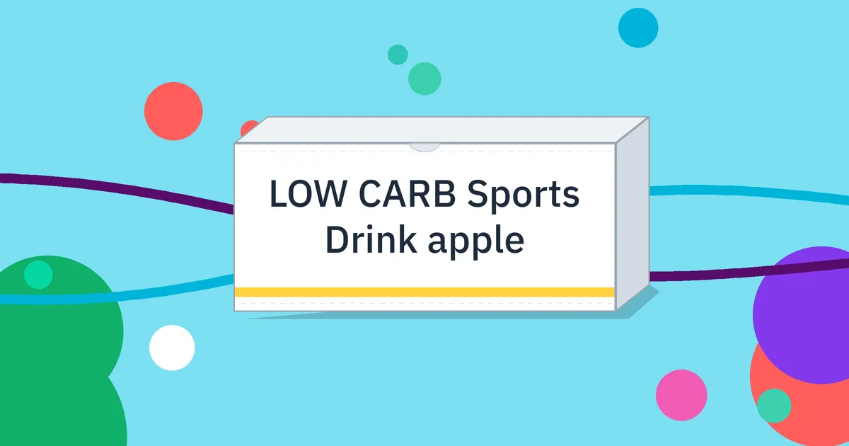 Symbolbild: Packung mit der Aufschrift LOW CARB Sports Drink apple (PZN 07678194) – Verfügbarkeit und Bezug in Apotheken in Frankfurt am Main