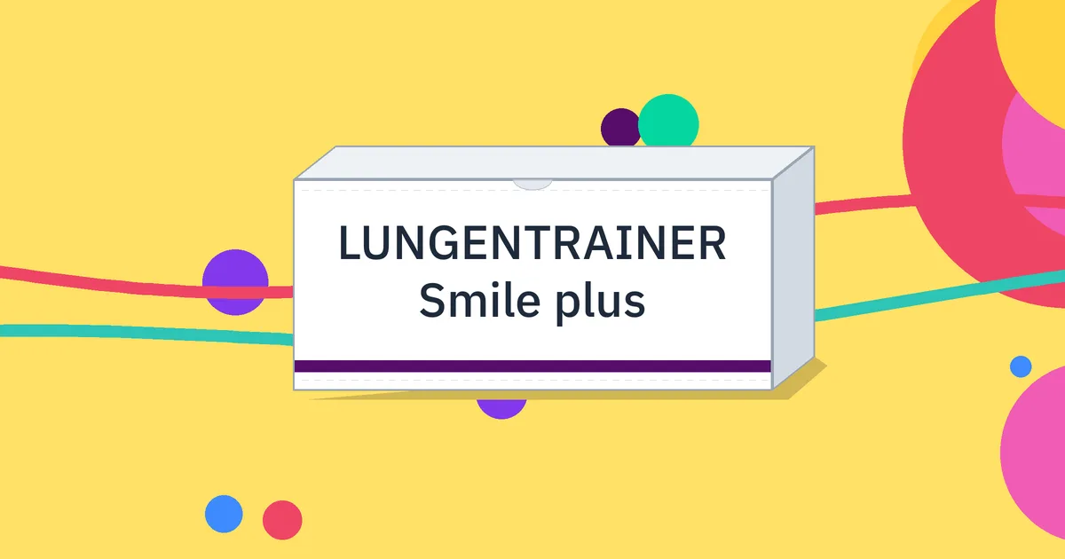 Symbolbild: Packung mit der Aufschrift LUNGENTRAINER Smile plus (PZN 00897332) – Verfügbarkeit und Bezug in Apotheken in Frankfurt am Main
