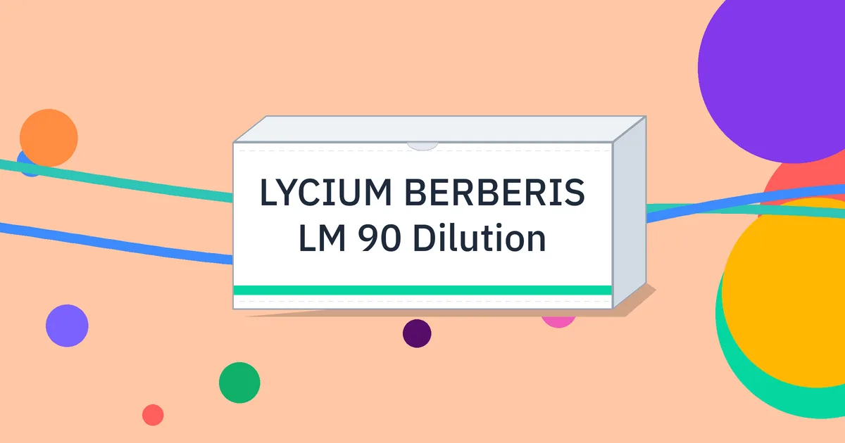 Symbolbild: Packung mit der Aufschrift LYCIUM BERBERIS LM 90 Dilution (PZN 13537380) – Verfügbarkeit und Bezug in Apotheken in Frankfurt am Main