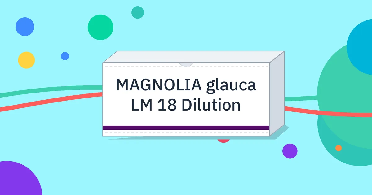 Symbolbild: Packung mit der Aufschrift MAGNOLIA glauca LM 18 Dilution (PZN 13539485) – Verfügbarkeit und Bezug in Apotheken in Frankfurt am Main