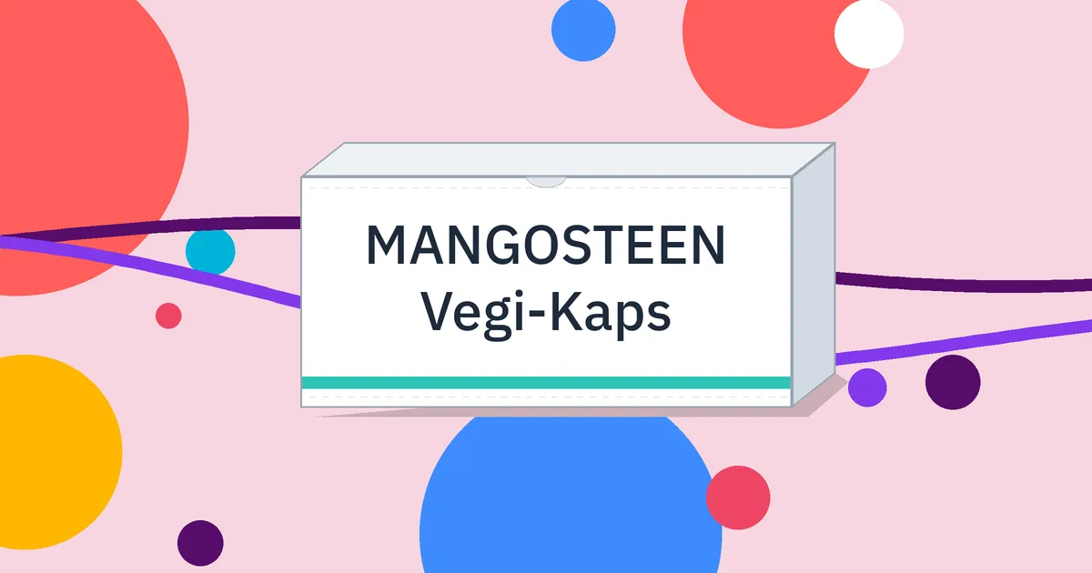 Symbolbild: Packung mit der Aufschrift MANGOSTEEN Vegi-Kaps (PZN 06922545) – Verfügbarkeit und Bezug in Apotheken in Frankfurt am Main