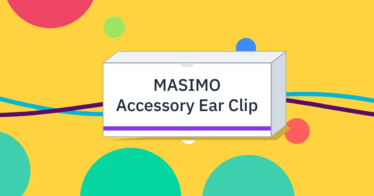 Symbolbild: Packung mit der Aufschrift MASIMO Accessory Ear Clip (PZN 08443406) – Verfügbarkeit und Bezug in Apotheken in Frankfurt am Main